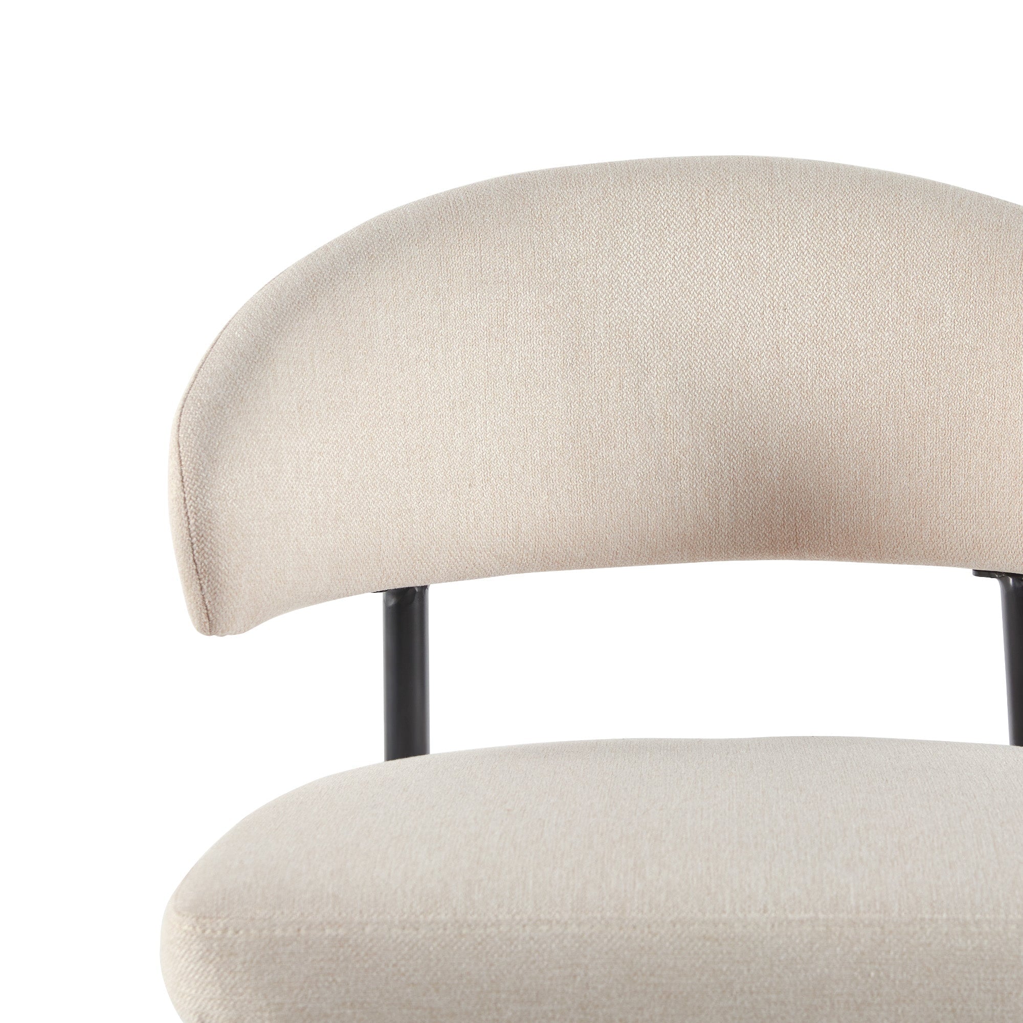 Alexis Modern Upholstered Curved Dining Chair, set of 2 – Walker Edison