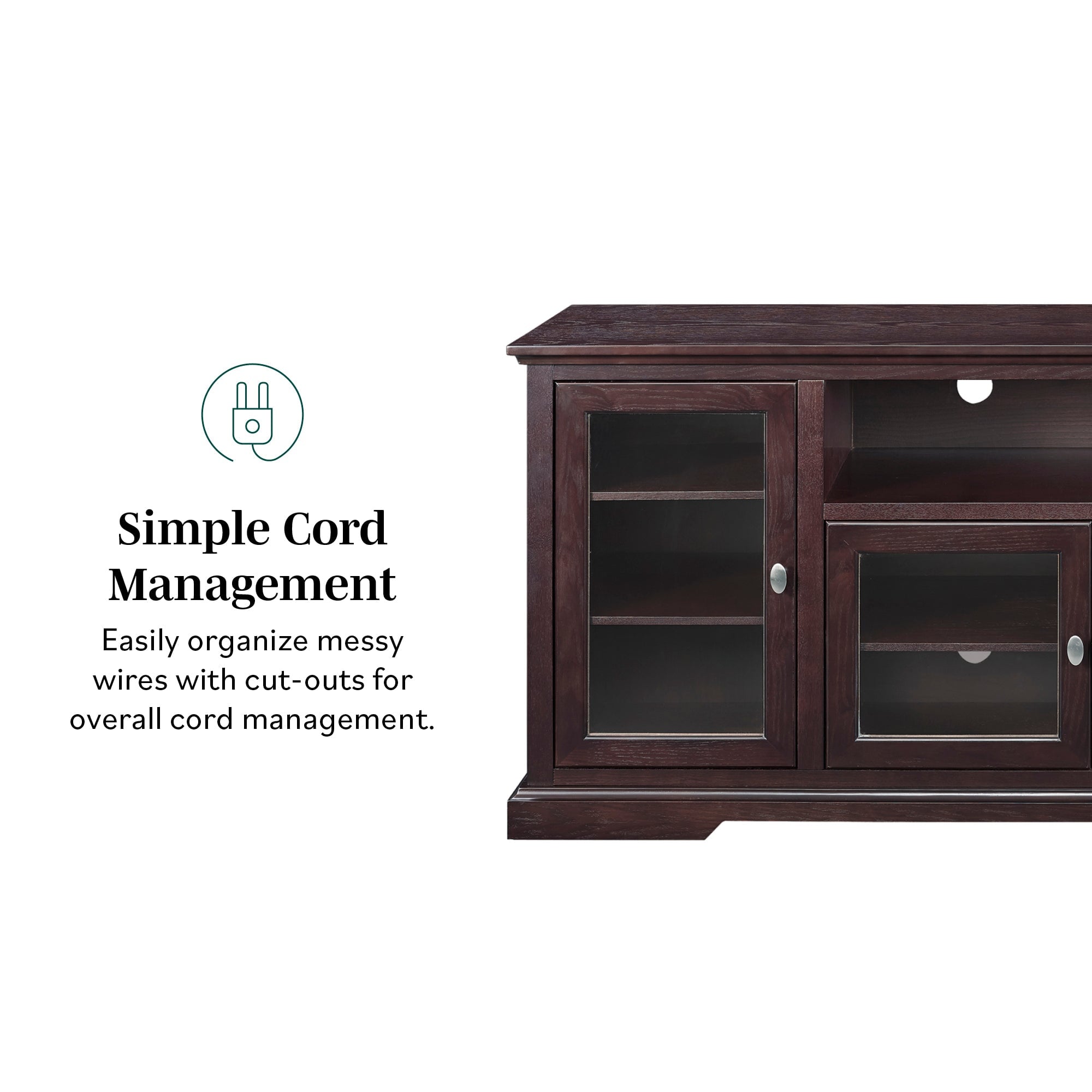 70" Highboy Style Wood TV Stand – Walker Edison
