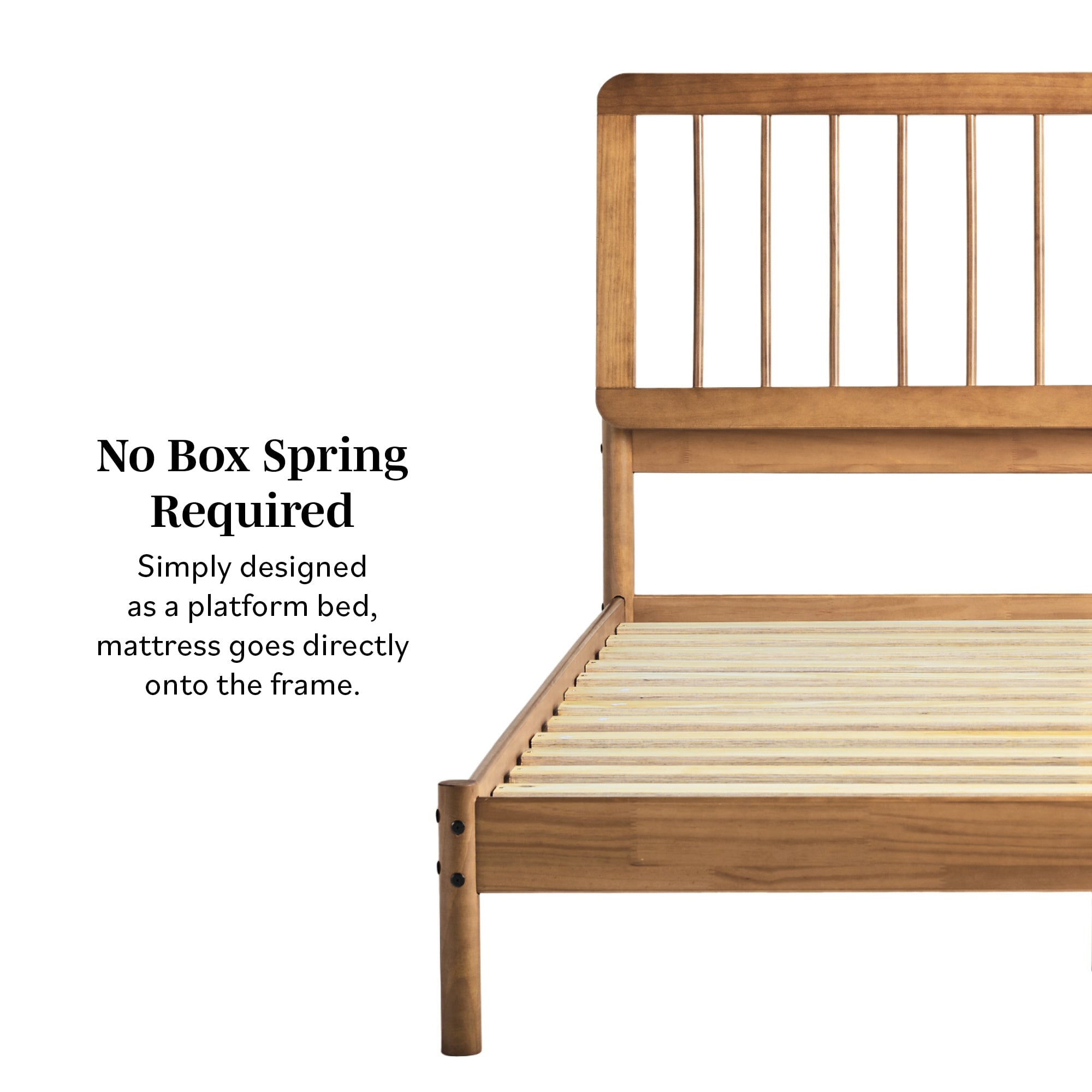 Mid-Century Modern Queen & King Bedframe | Cama Collection – Walker Edison