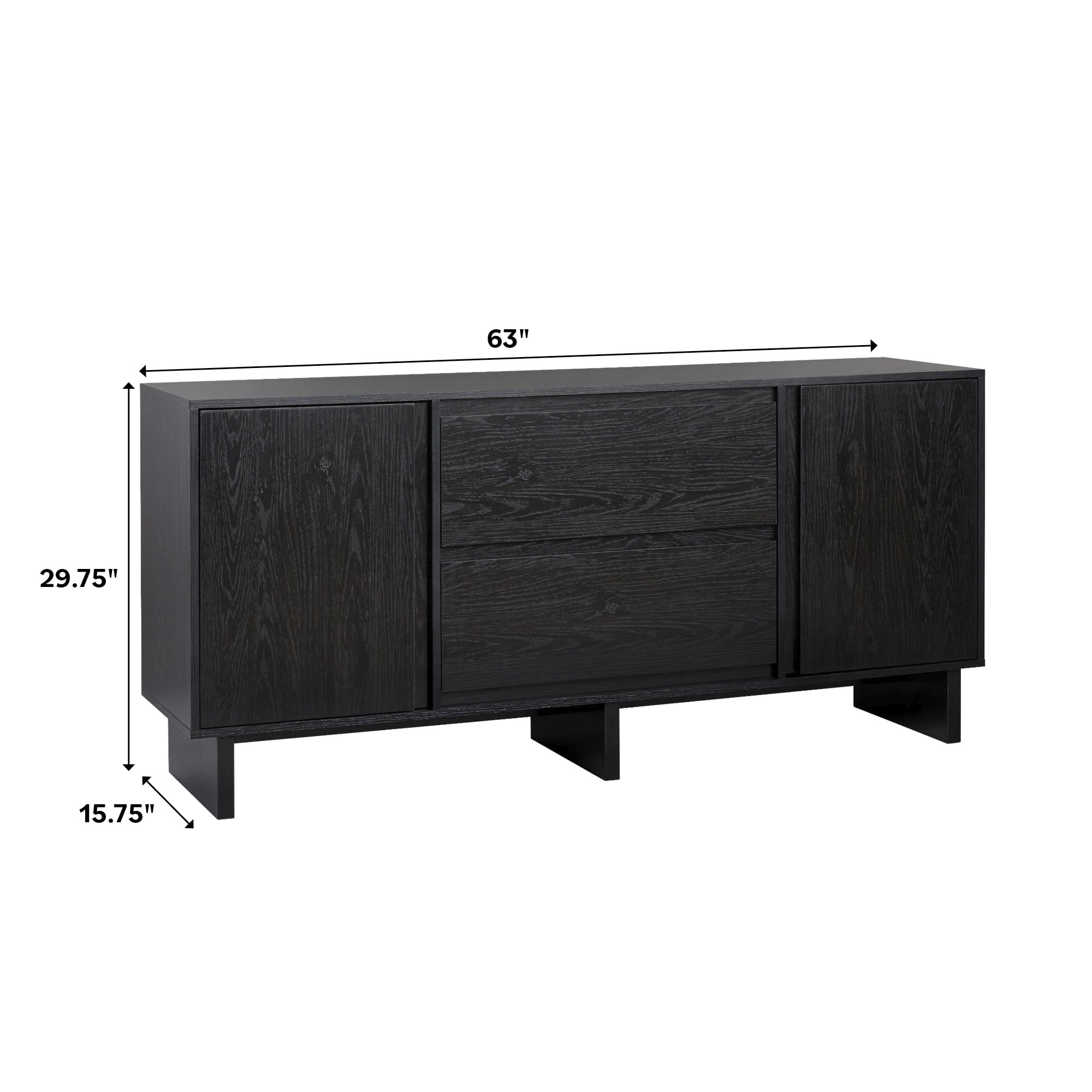 Maja 63" Minimalist Scandi Sideboard / TV Stand – Walker Edison