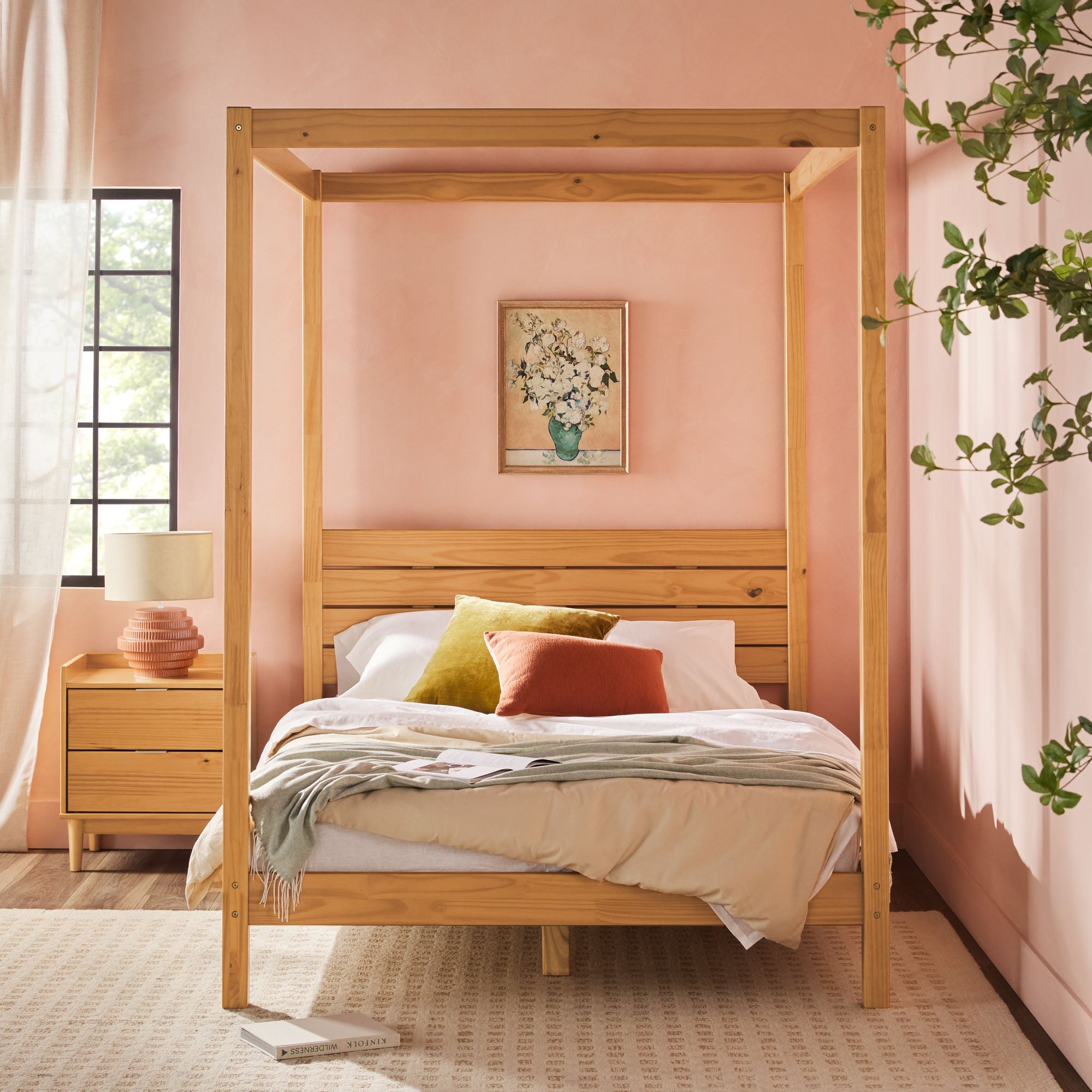 Isla Canopy Queen Bedframe: Minimalist Style – Walker Edison
