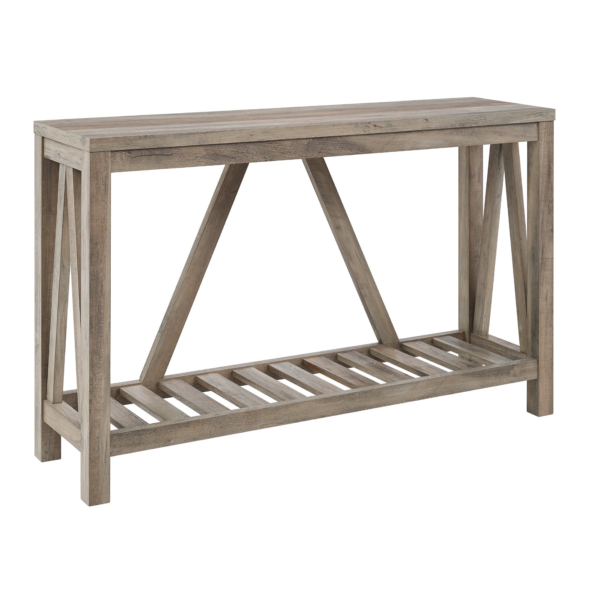 A-Frame Rustic Entry Table – Walker Edison