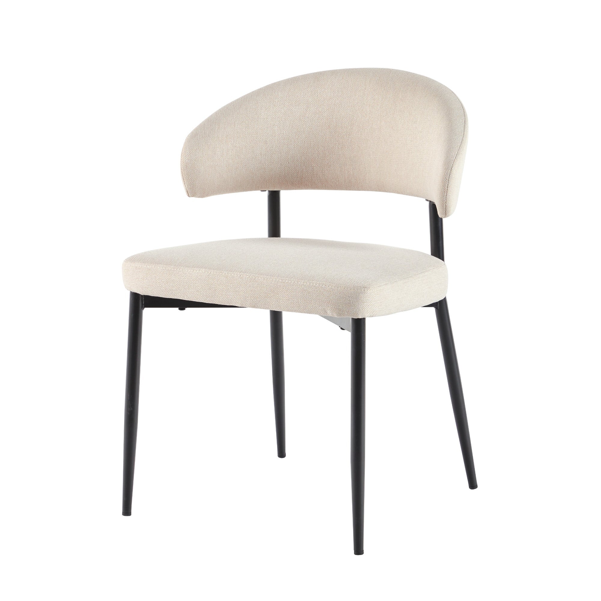 Alexis Modern Upholstered Curved Dining Chair, set of 2 – Walker Edison