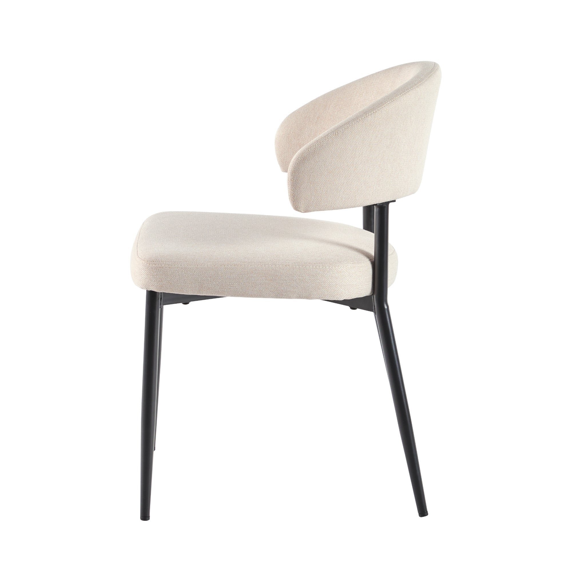 Alexis Modern Upholstered Curved Dining Chair, set of 2 – Walker Edison