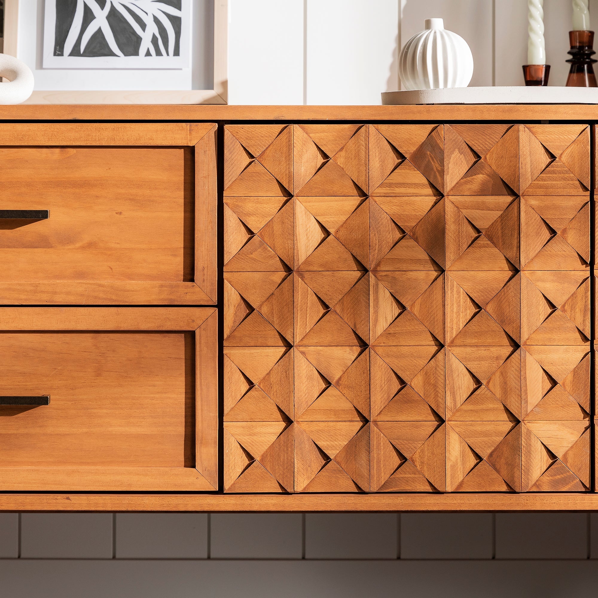 Tessa Solid Wood Prism Sideboard / TV Stand – Walker Edison