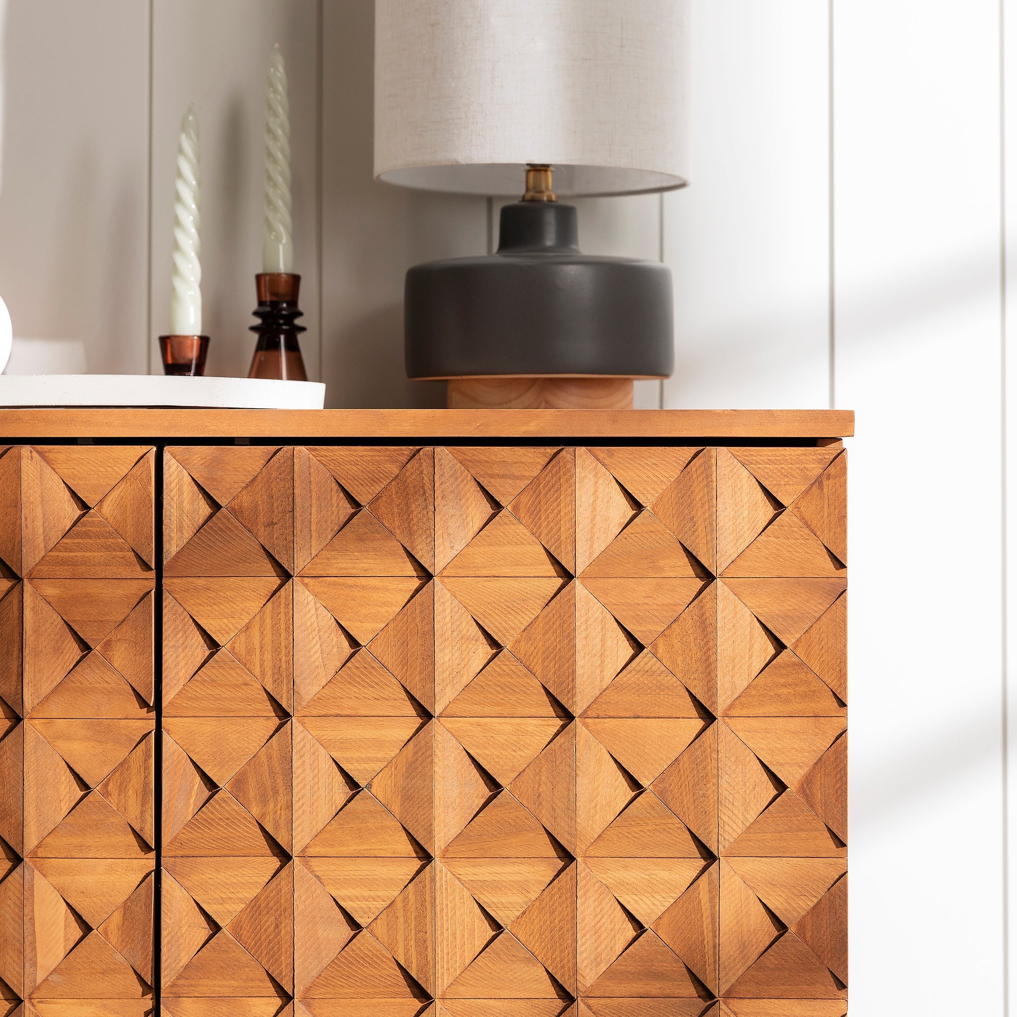 Tessa Solid Wood Prism Sideboard / TV Stand – Walker Edison