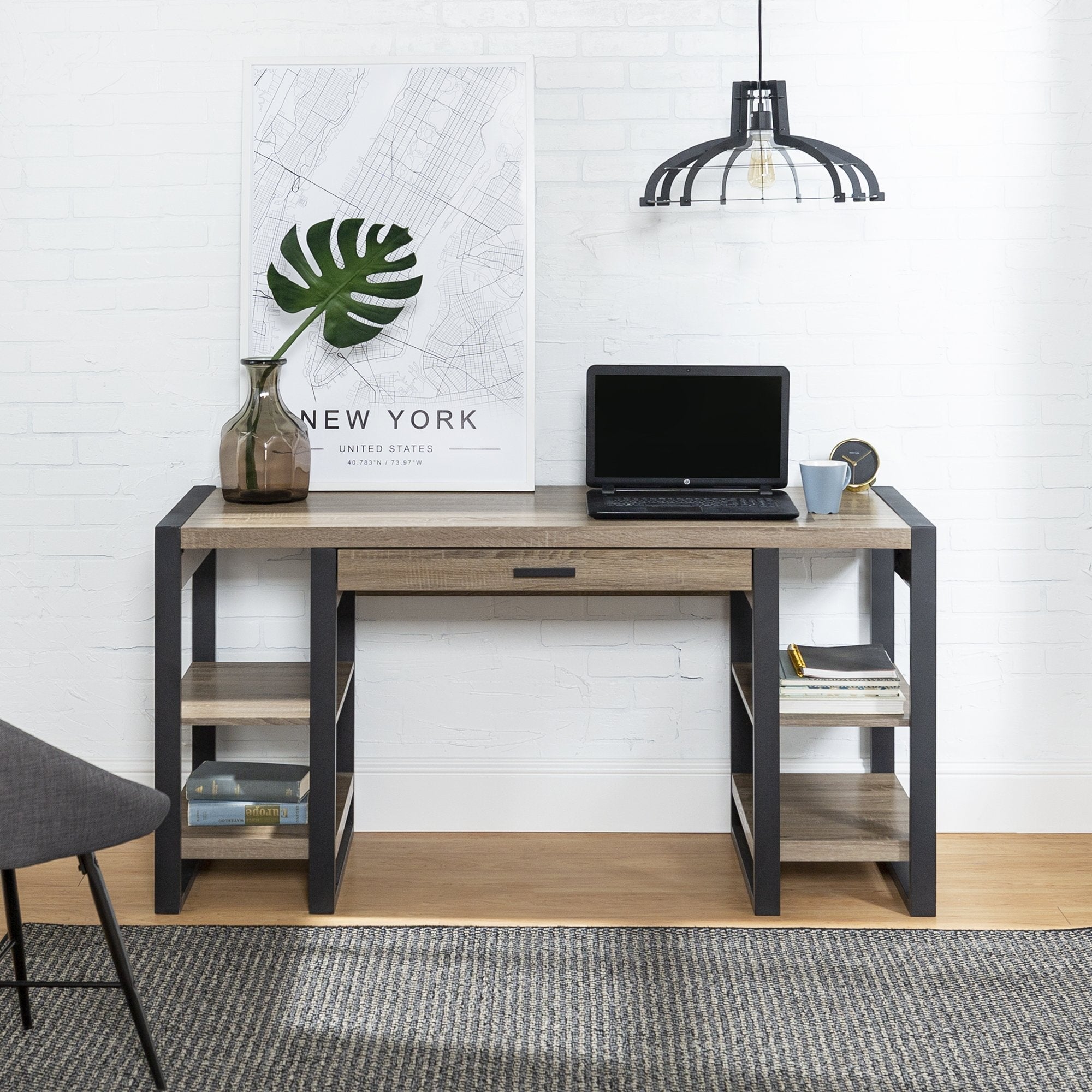 Urban Blend Storage Desk – Walker Edison