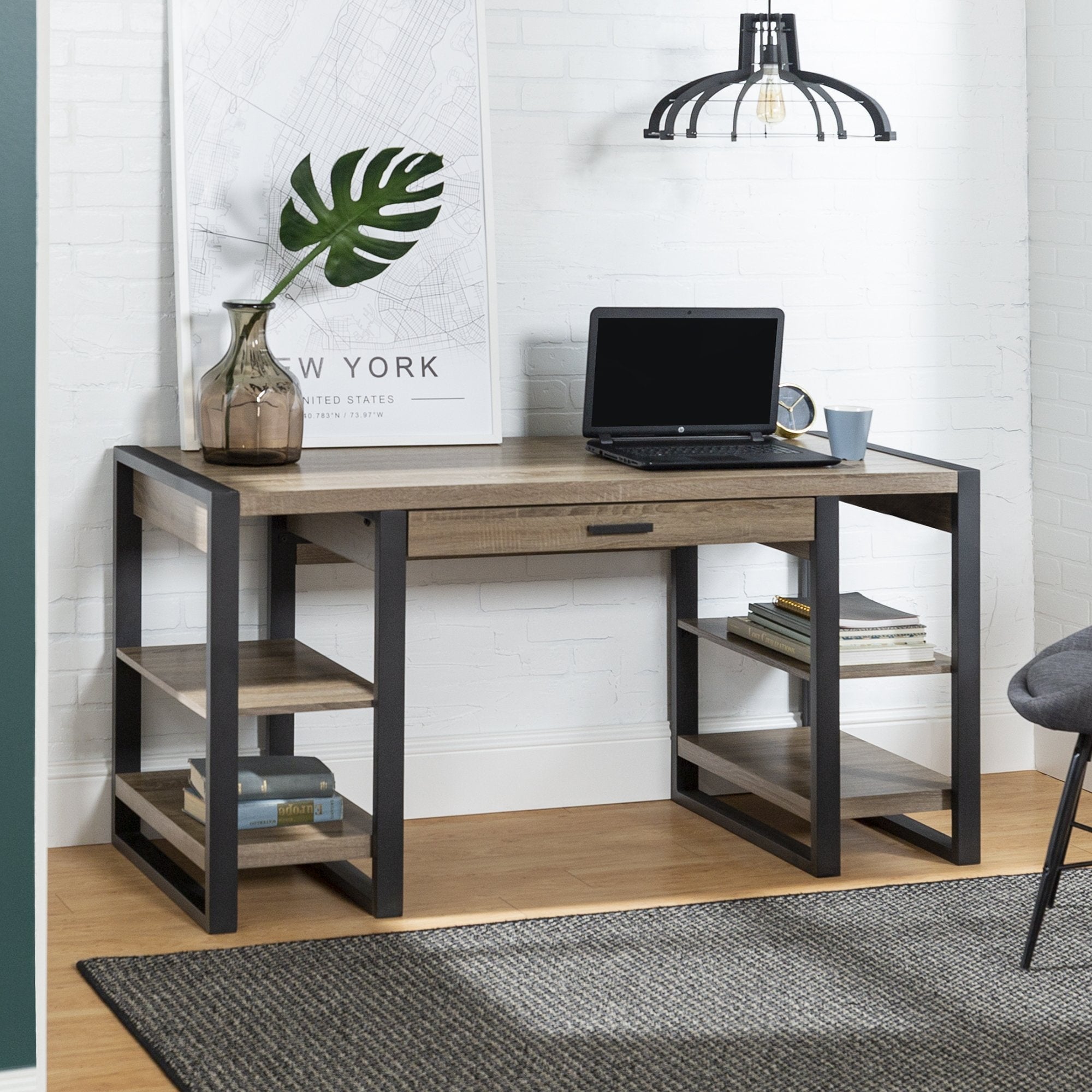 Urban Blend Storage Desk – Walker Edison