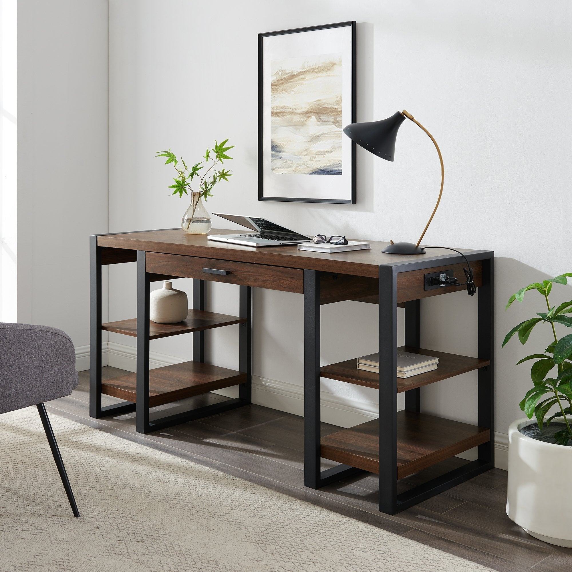 Urban Blend Storage Desk – Walker Edison