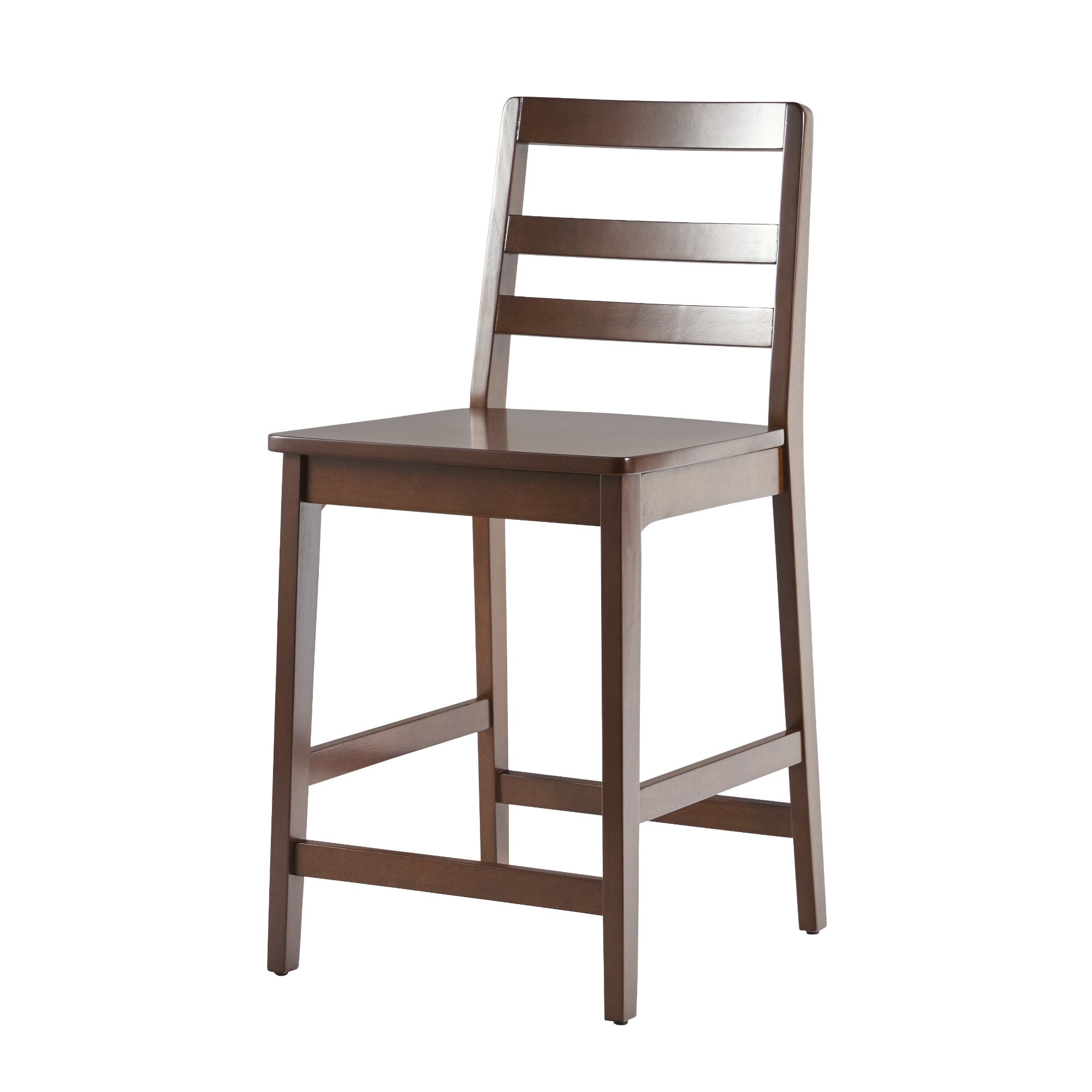 Erekson Solid Wood Ladder Back Bar Stool, Set of 2 – Walker Edison