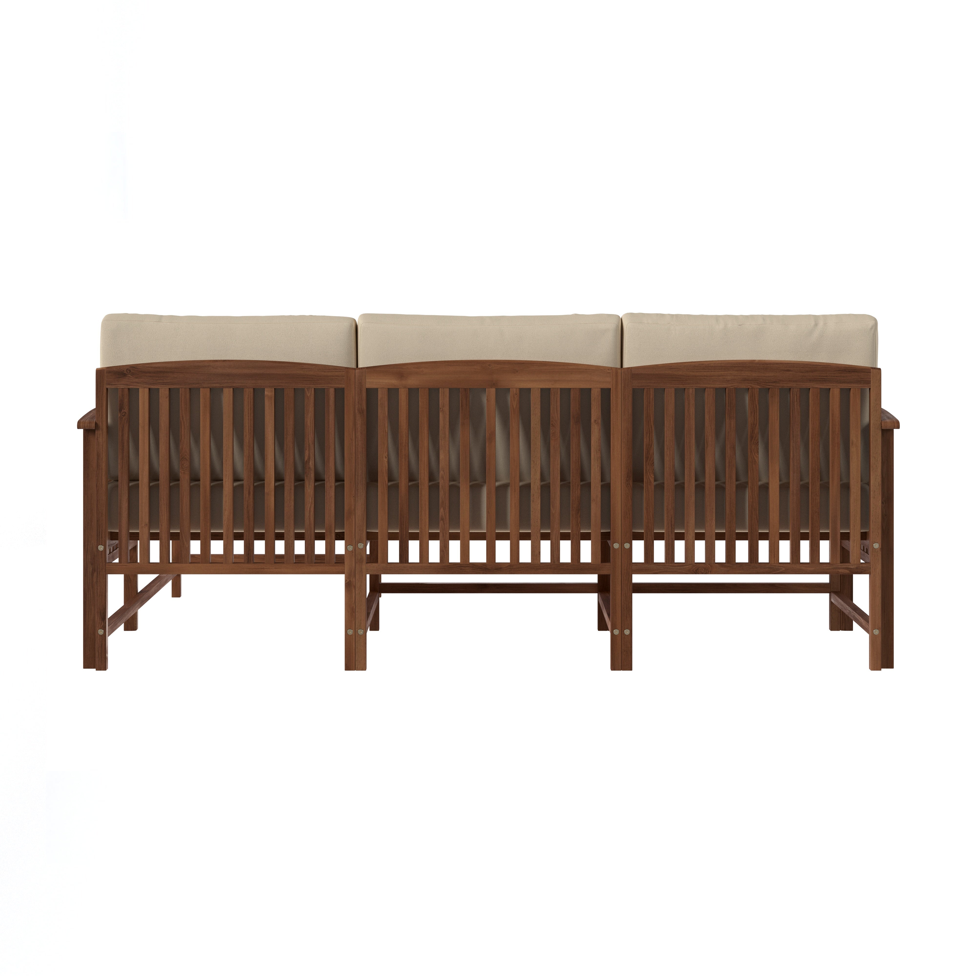 Midland Modern Solid Wood 3-Piece Outdoor Sectional Set – Walker Edison