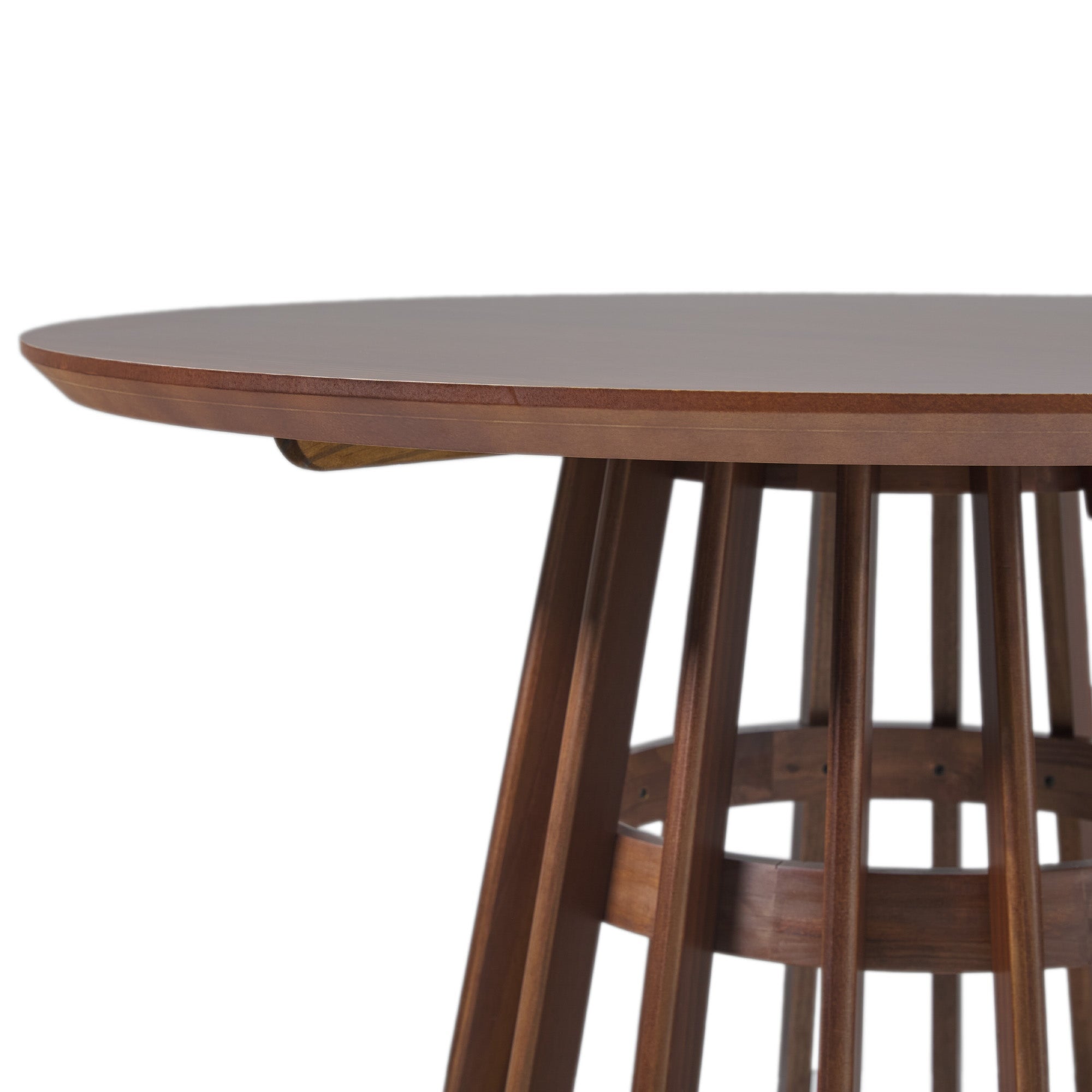 Modern 48 Round Solid Wood Dining Table – Walker Edison