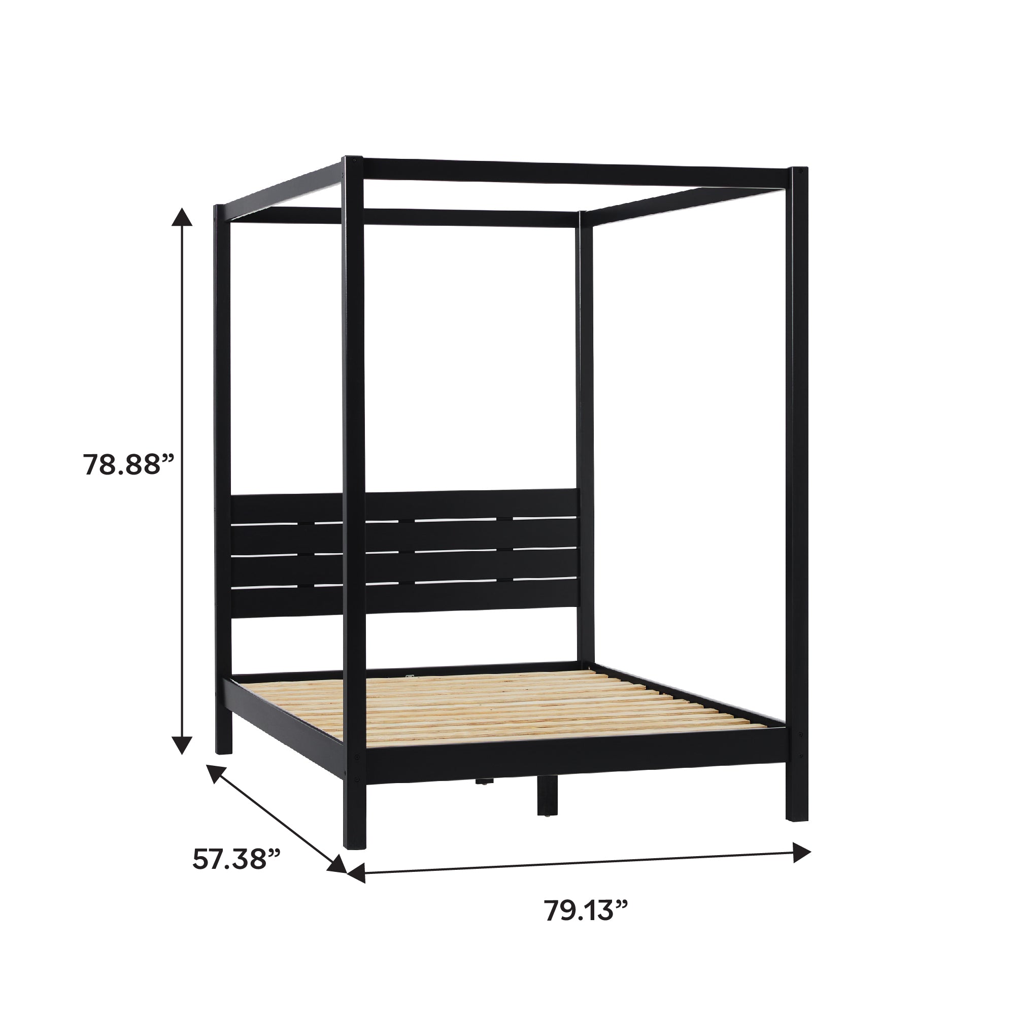 Isla Canopy Queen Bedframe: Minimalist Style – Walker Edison