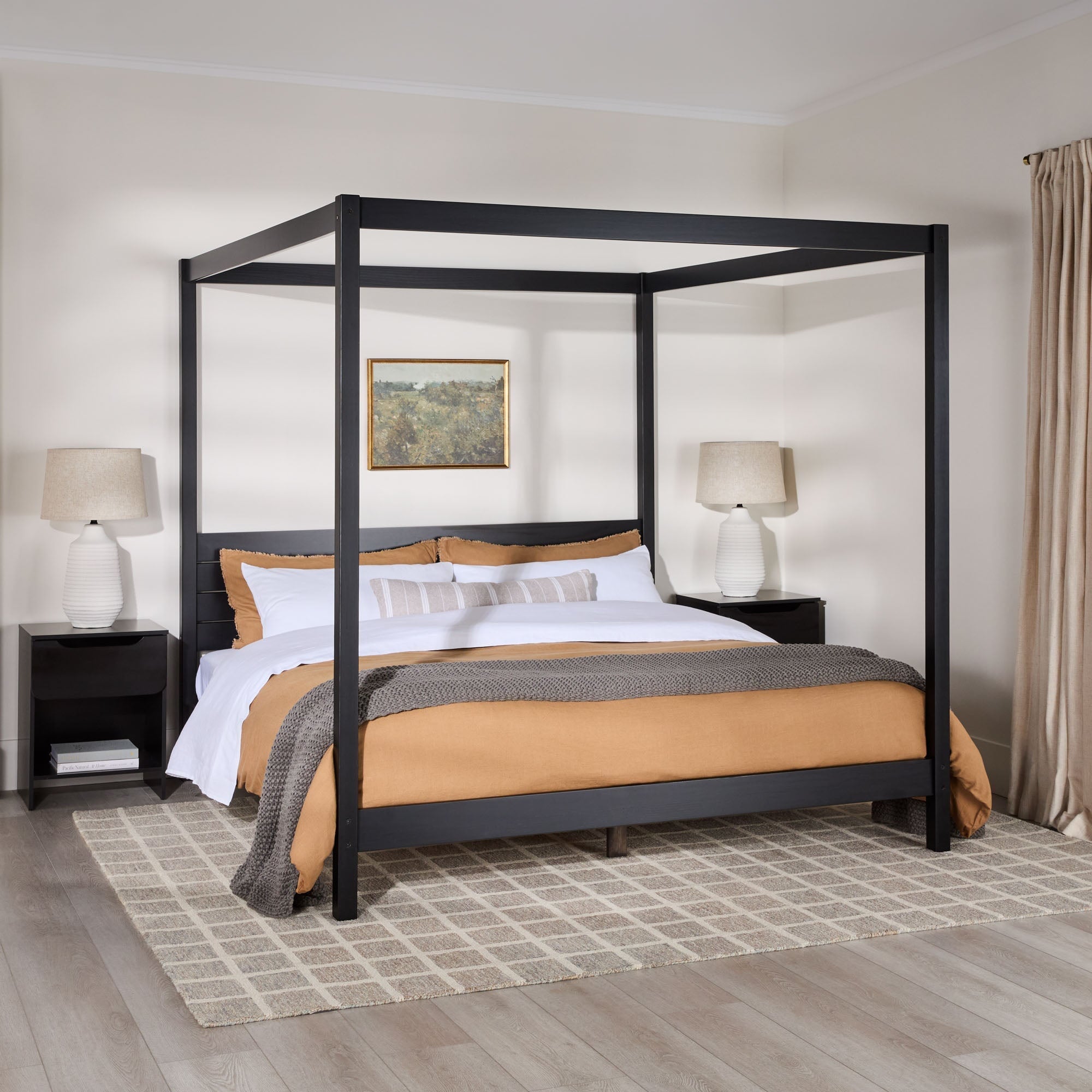 Isla Canopy Queen Bedframe: Minimalist Style – Walker Edison