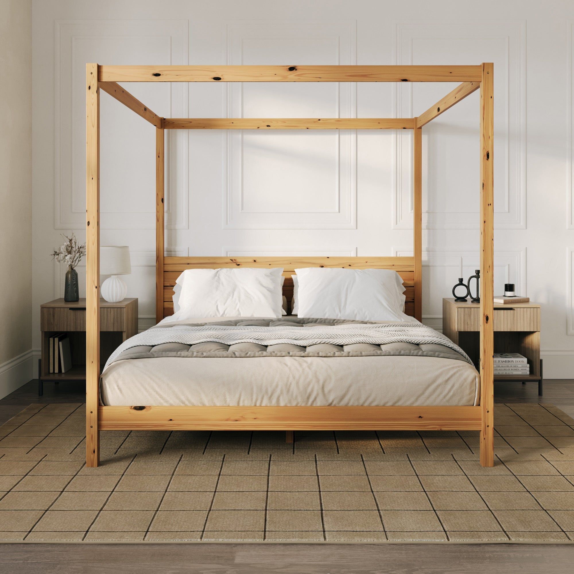 Isla Canopy Queen Bedframe: Minimalist Style – Walker Edison