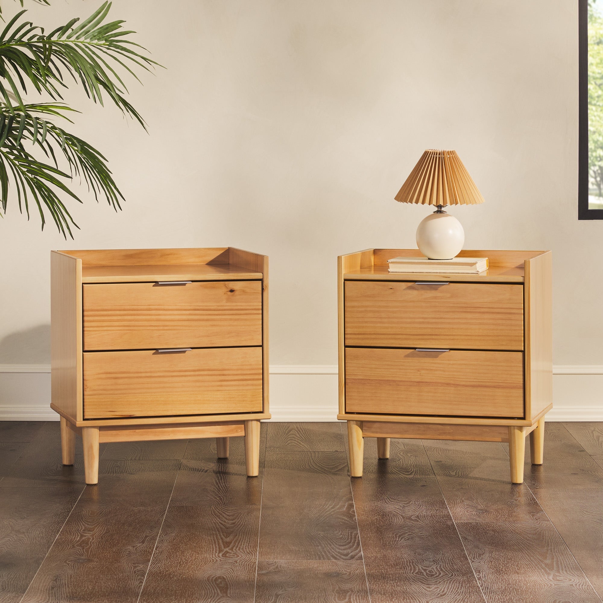 Lee Mid-Century Modern Wood Nightstand – Walker Edison