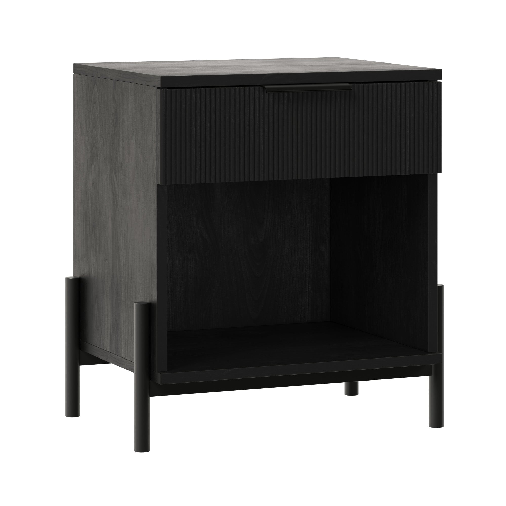 Trendy Reeded Nightstand - Scandinavian Nightstand & Dresser – Walker ...