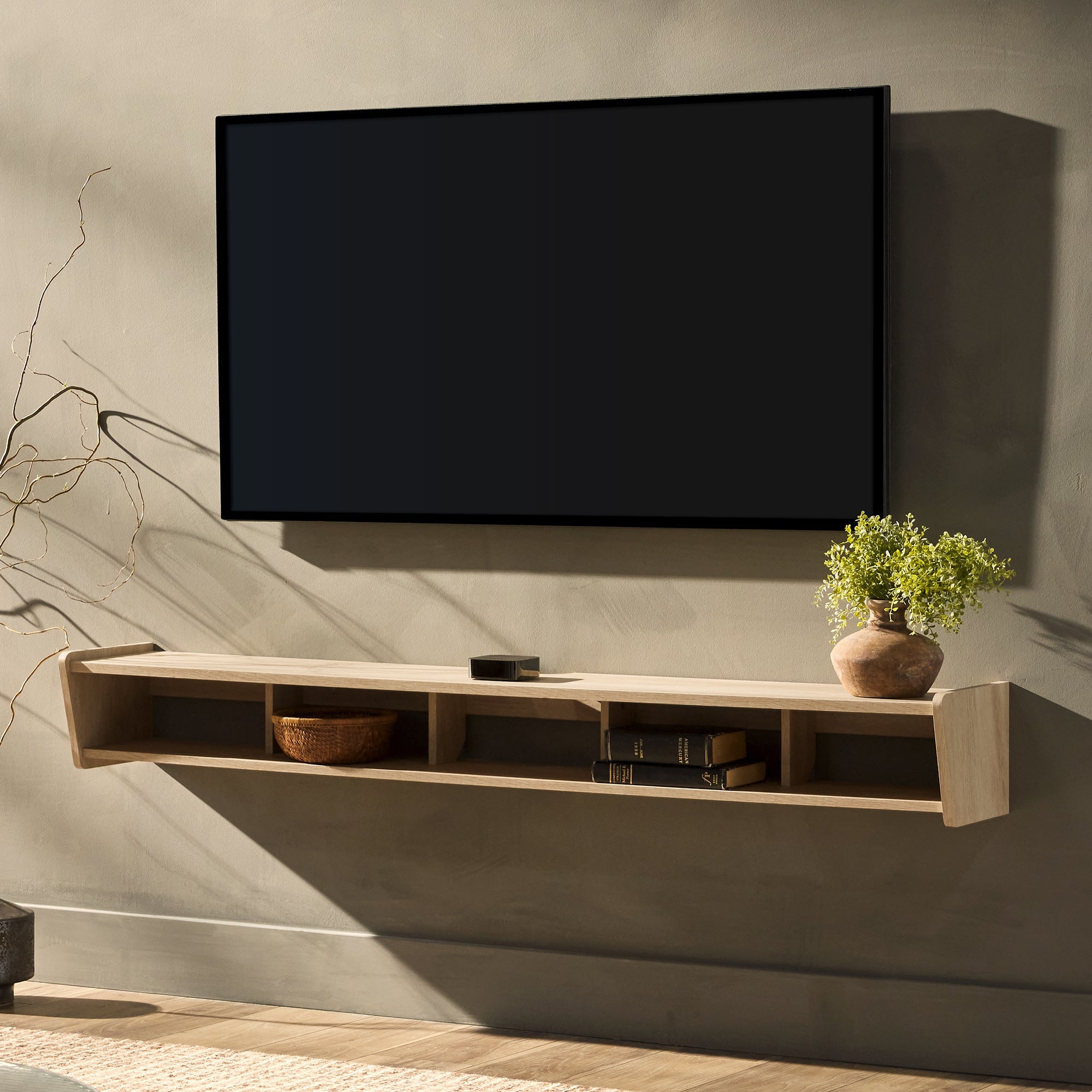 Wall-Mounted Floating TV Stand - Minimalist Style – Walker Edison