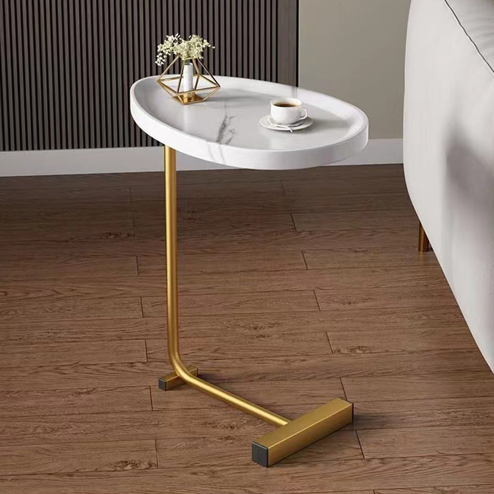 white sofa side tables