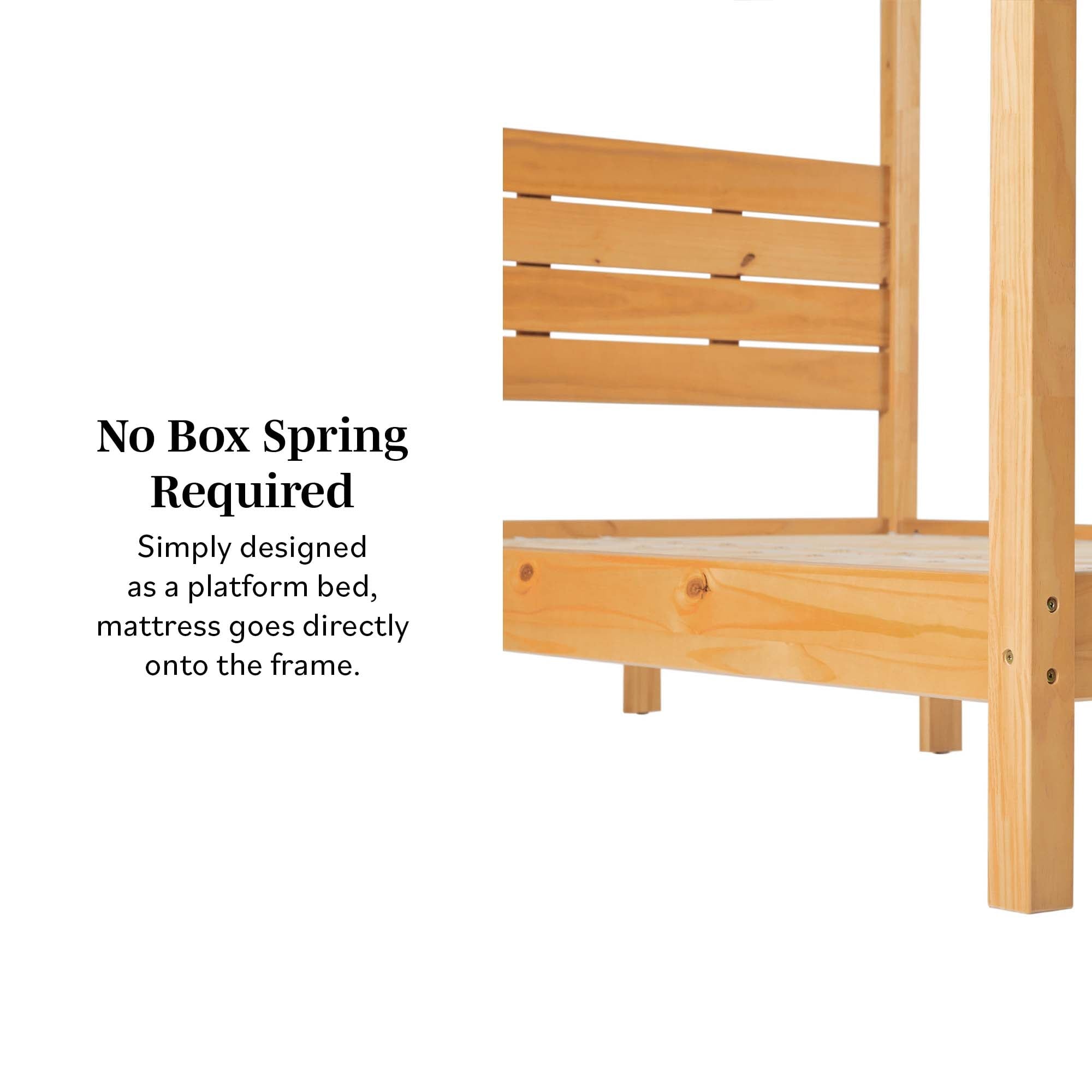 Isla Canopy Queen Bedframe: Minimalist Style – Walker Edison