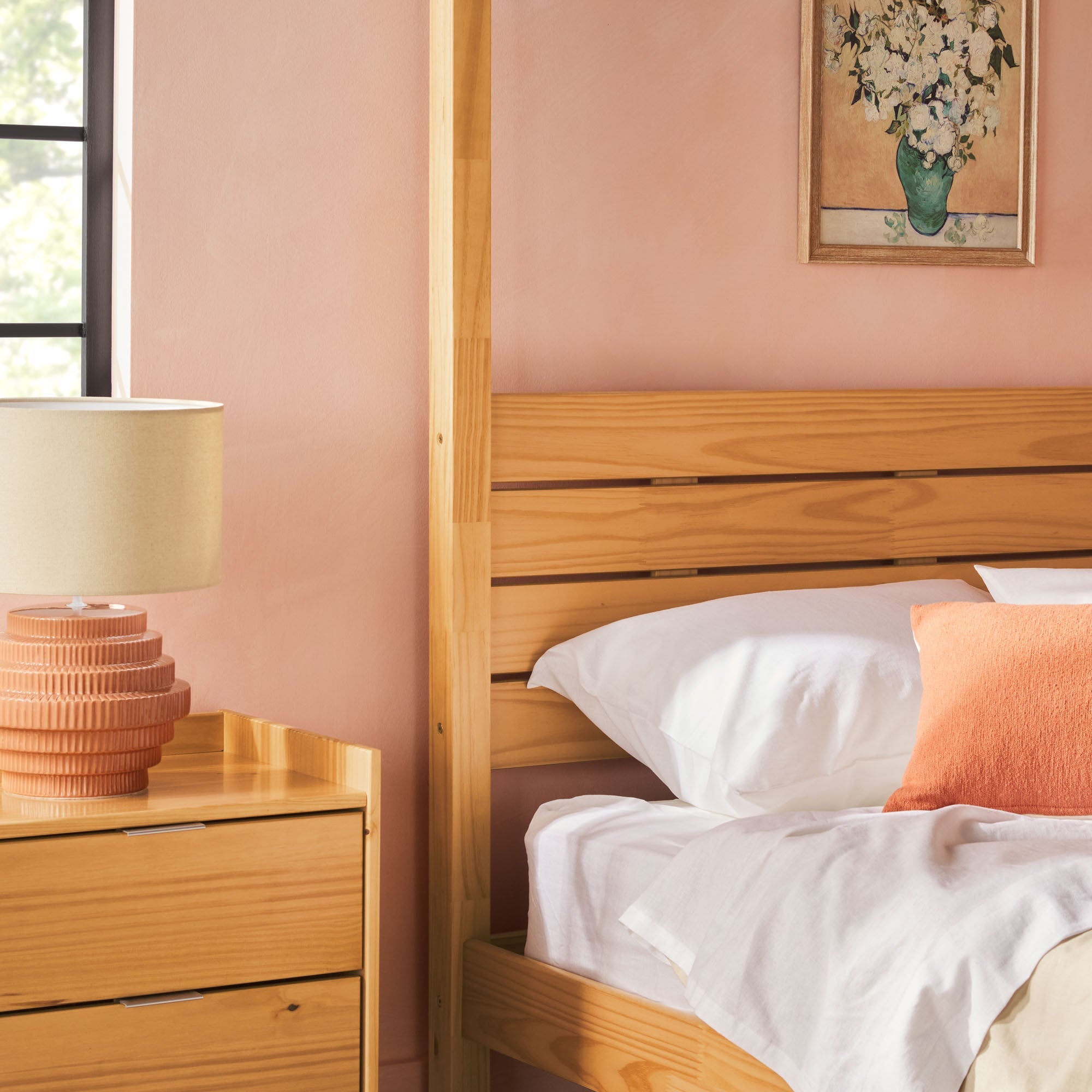 Isla Canopy Queen Bedframe: Minimalist Style – Walker Edison