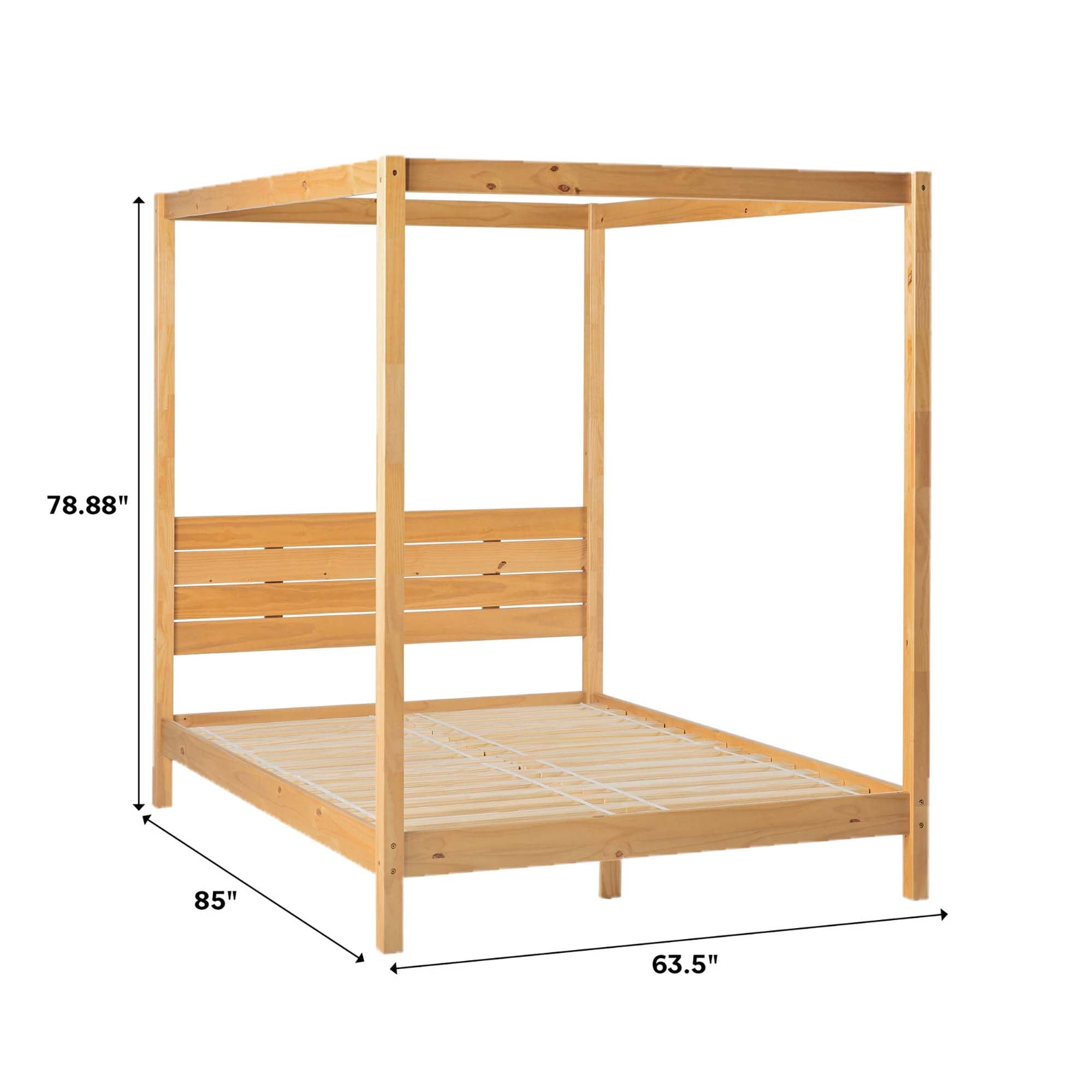 Isla Canopy Queen Bedframe: Minimalist Style – Walker Edison
