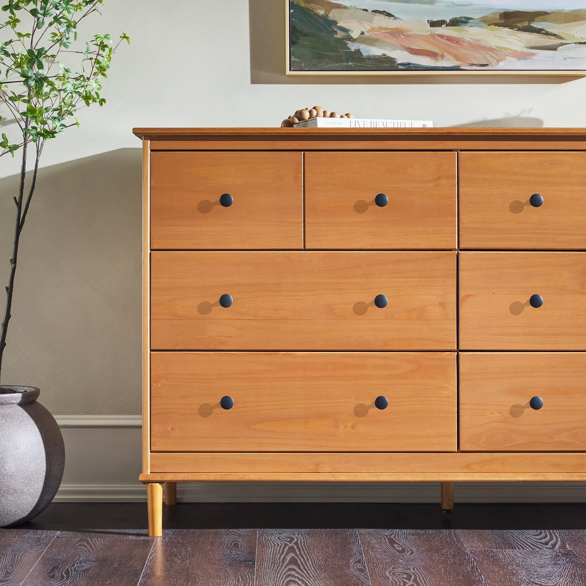 Spencer Solid Wood Transitional Dresser: Timeless Style – Walker Edison