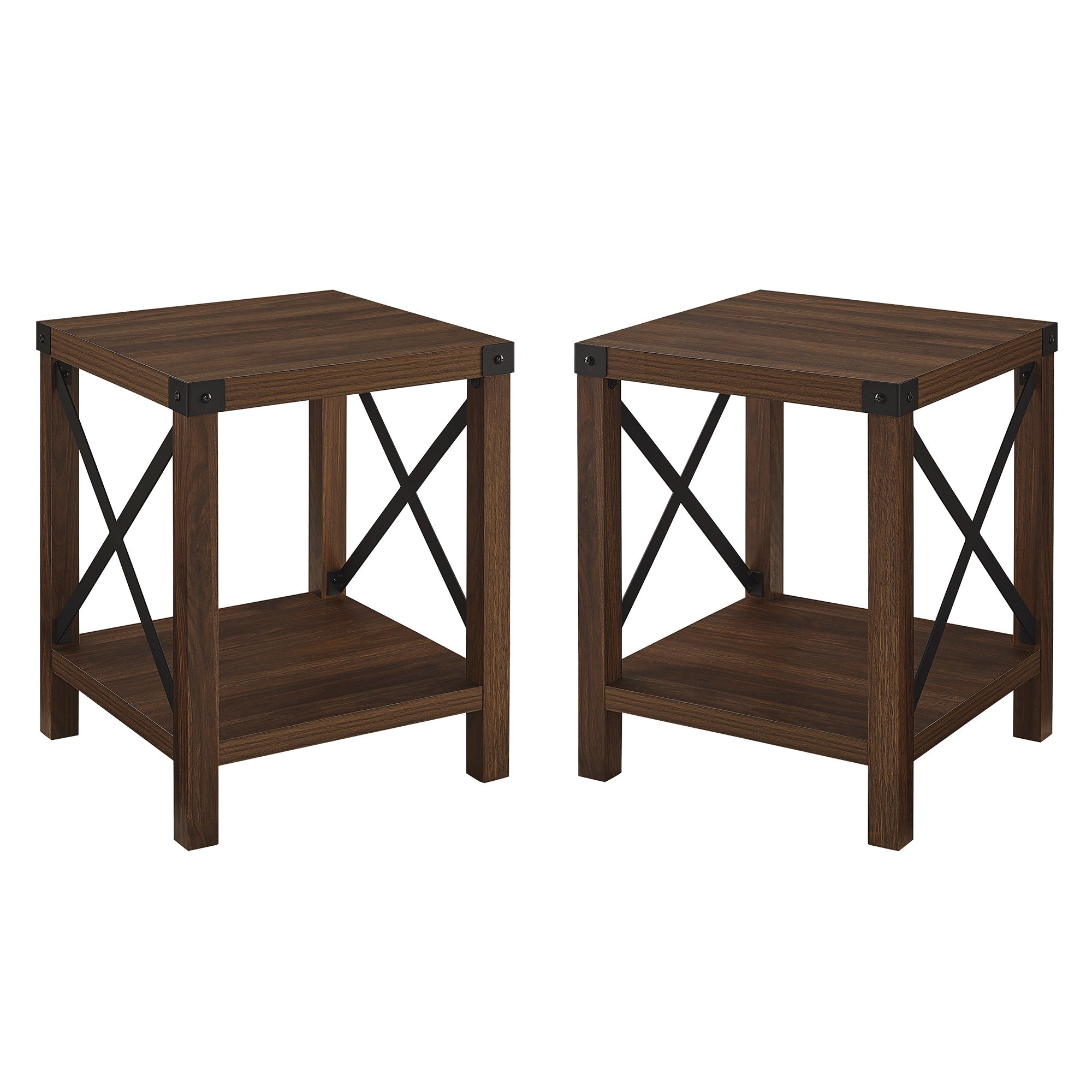 Metal X Side Tables, Set of 2 – Walker Edison