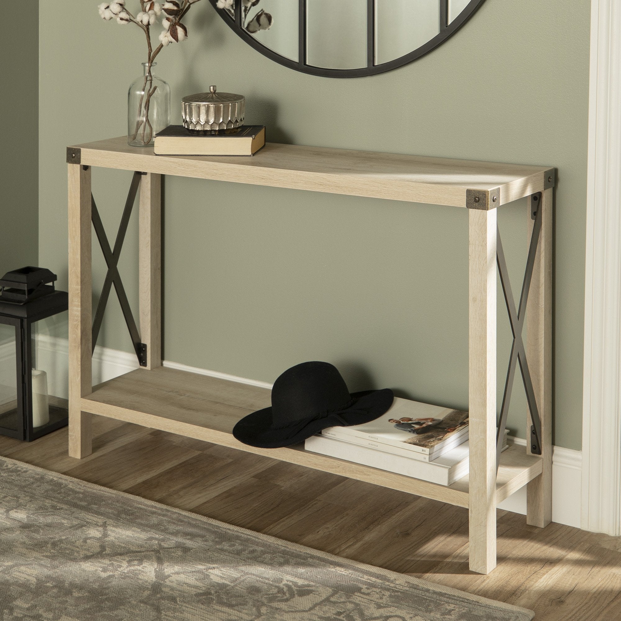 Metal X Entry Table – Walker Edison