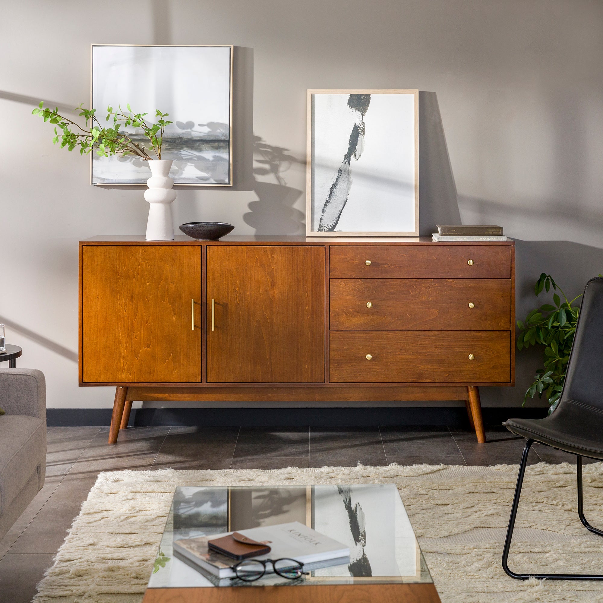 70'' Mid-Century Modern Console – Walker Edison