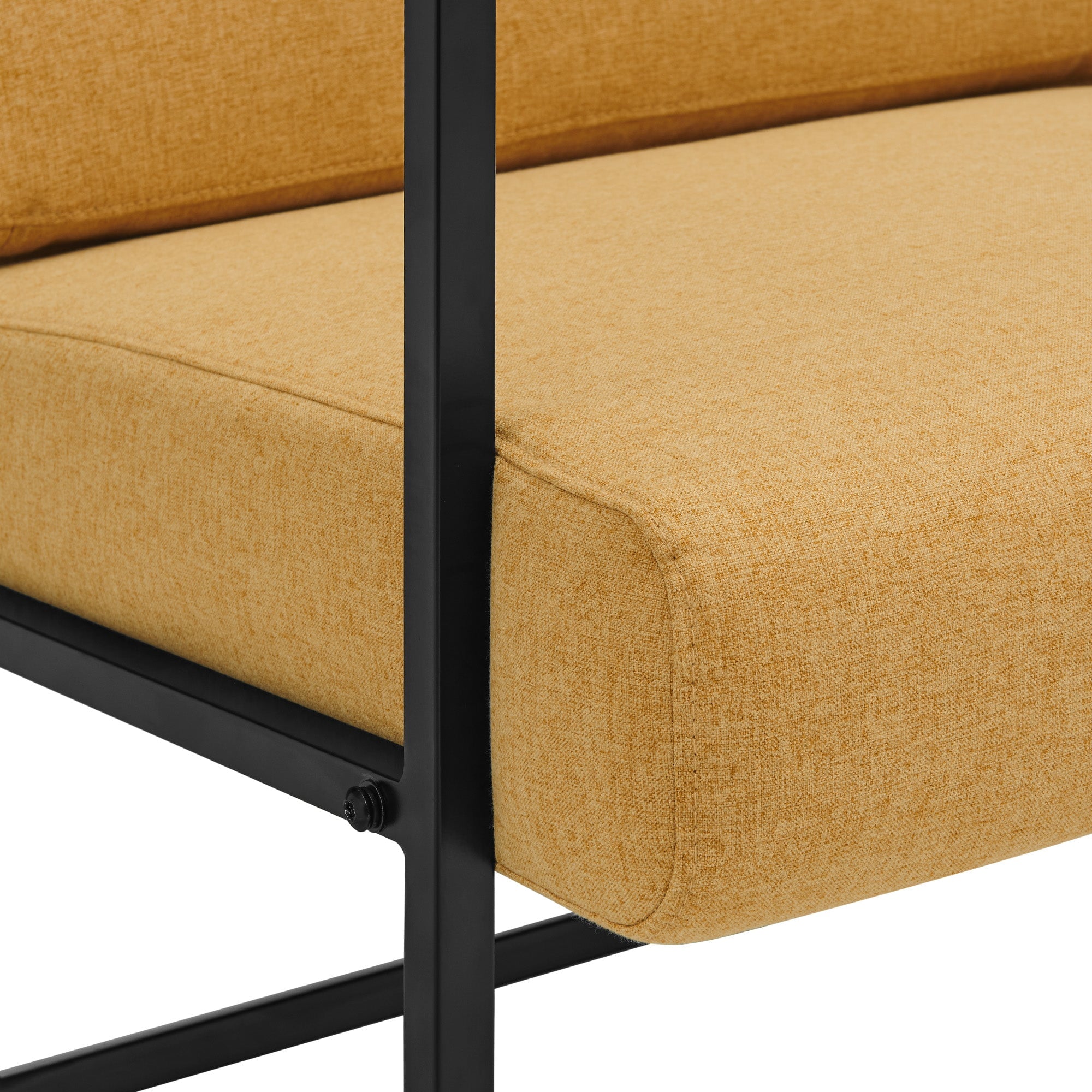 Mid-Century Modern Square Frame Fabric Lounge Chair – Walker Edison