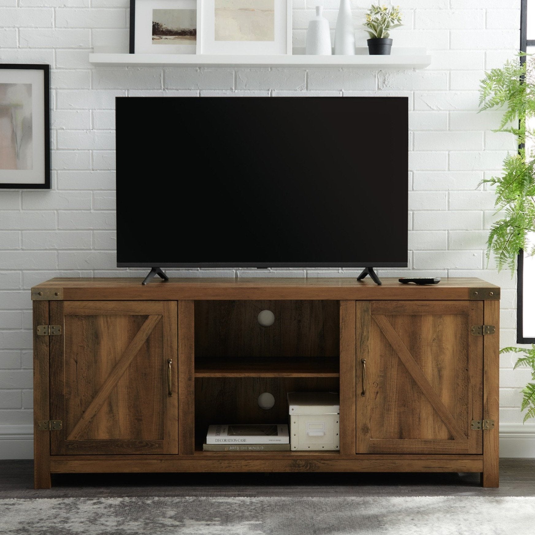 Barn Door TV Stand – Walker Edison